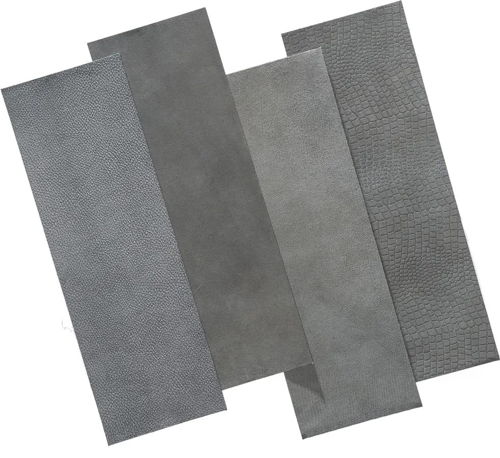 WallArt Kožené nástěnné panely Belcher 16 ks [440935] Barva: bluish grey