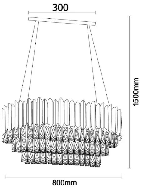 Brilagi - Lustr na lanku CARLOS 10xE14/40W/230V