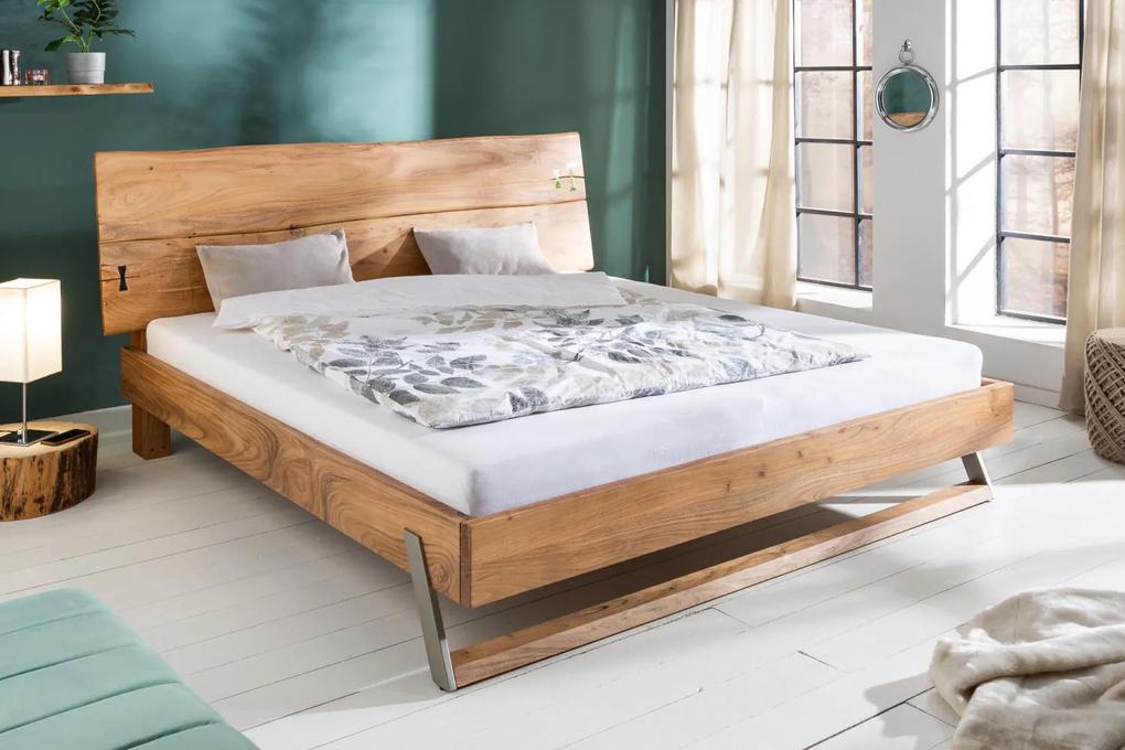 Designová postel Massive 160 x 200 cm akácie