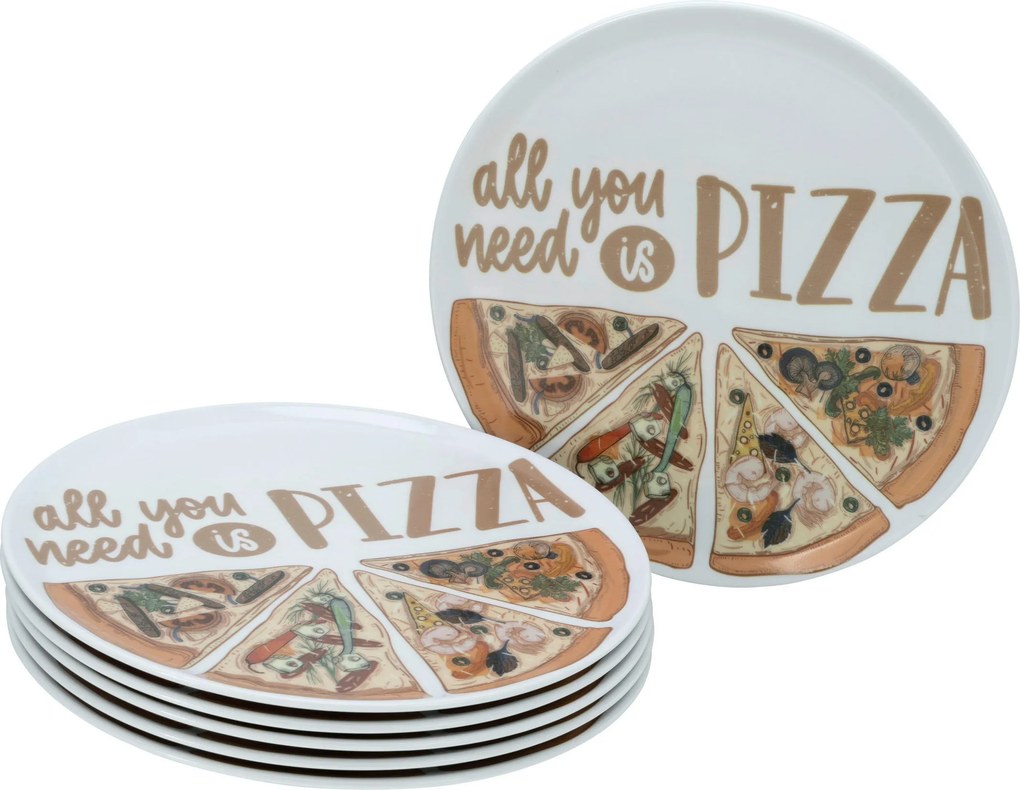 XXXLutz SADA TALÍŘŮ NA PIZZU, keramika, 33 cm Creatable - Online Only nádobí - 007768040901