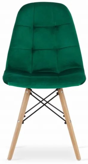 Sametová židle ANKARA zelená