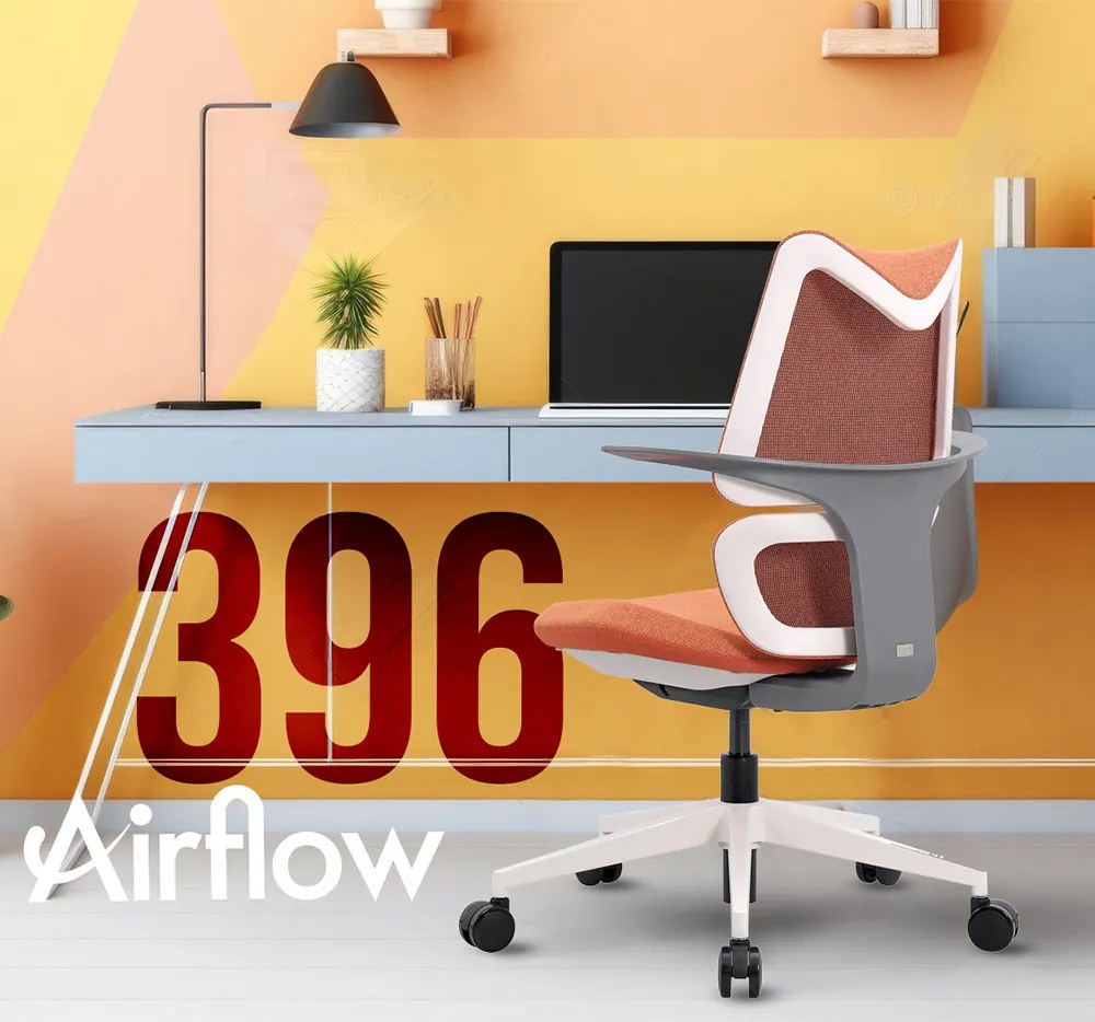 Ergonomická dětská židle MOSH Airflow 396 – oranžová