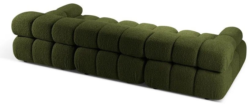Zelená modulární pohovka z textilie bouclé 282 cm Bellis – Micadoni Home