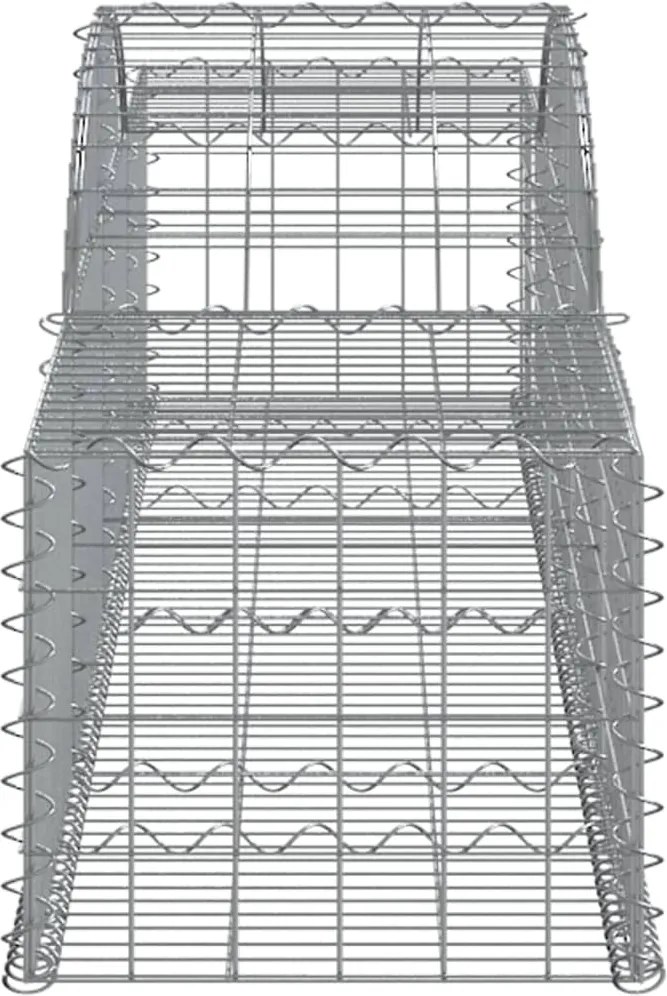 Klenuté gabionové koše 20 ks 300x50x40/60 cm pozinkované železo 3146661