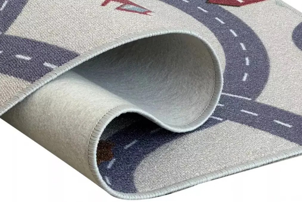 Vopi, Dětský kusový koberec Scanroad 39 čtverec, 60x60, vícebarevná, dětský pokoj