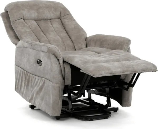 Polohovací křeslo šedé, elektrické TV-Q8575 GREY3