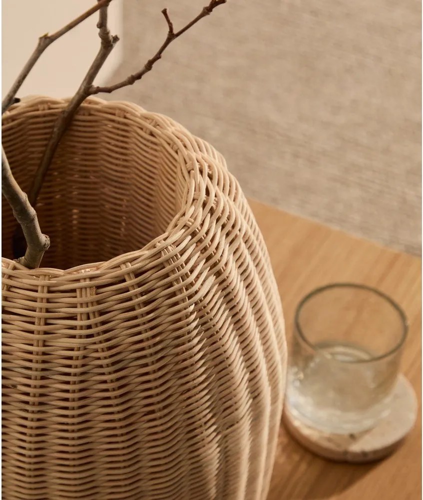 Ratanová váza v přírodní barvě (výška 40 cm) Zilna – Kave Home