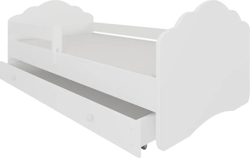 Postel s matrací, zábranou a šuplíkem CASIMO 160x80