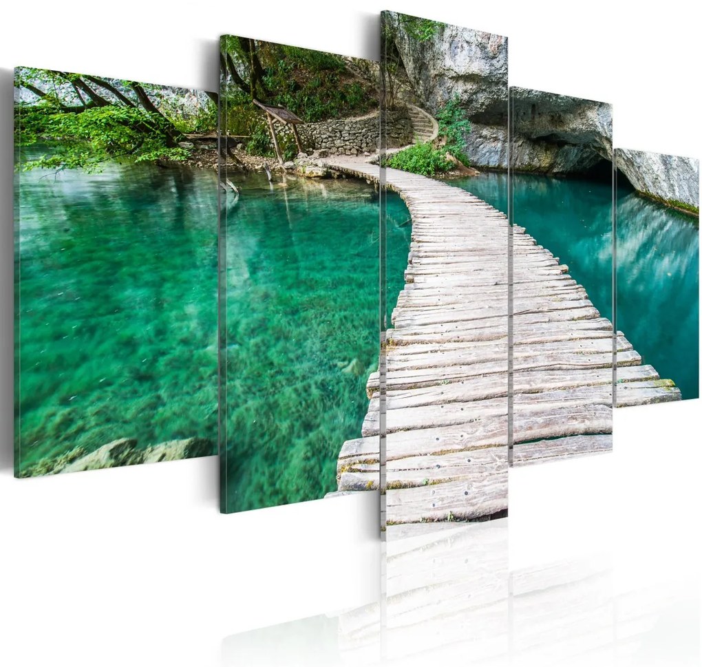 Obraz - Turquoise lake - 200x100
