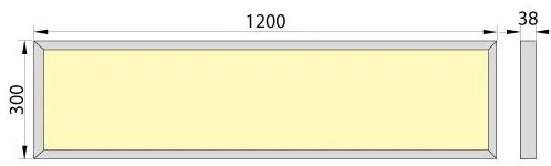 LED Přisazený panel OREGA N LINX 120 LED/50W/230V 4000K IP40