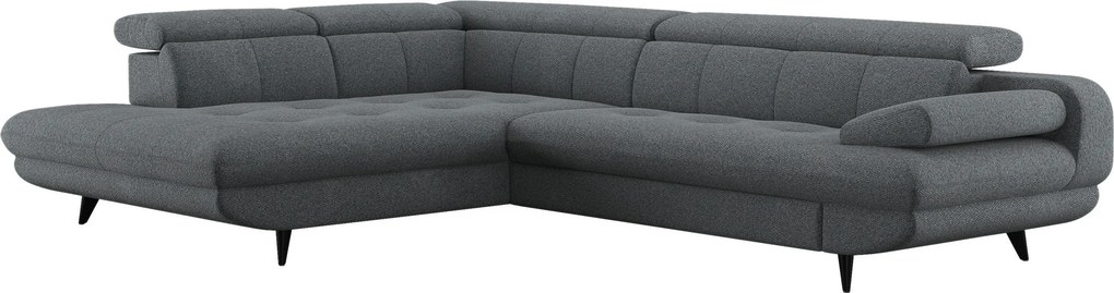 XXXLutz ROHOVÁ SEDAČKA, textil, antracitová Welnova - Sedací soupravy - 000552032102