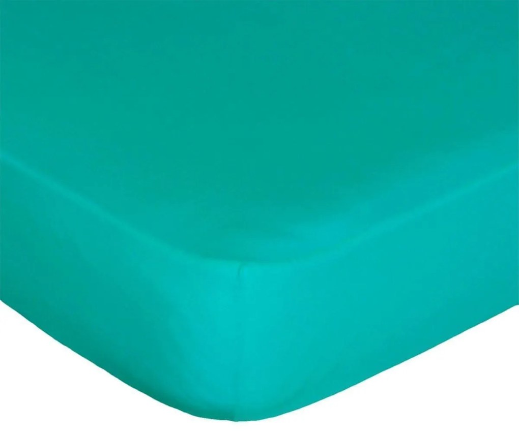 Forbyt, Prostěradlo, Jersey, zelený tyrkys 100 x 220 cm