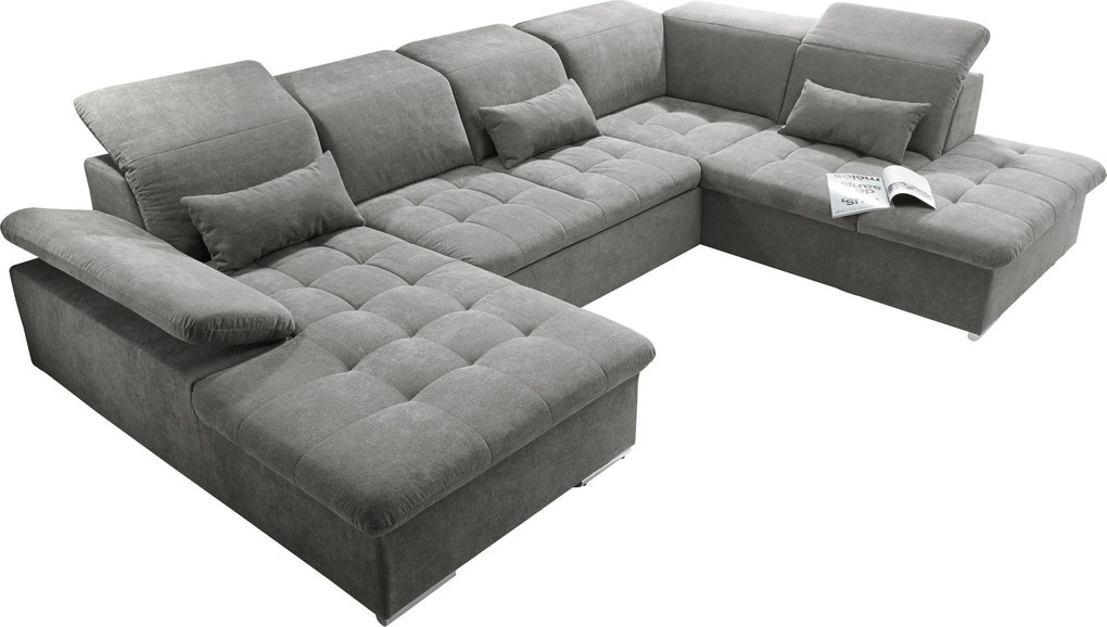 XXXLutz SEDACÍ SOUPRAVA, textil, jílová barva MID.YOU - Sedací soupravy - 002220026709
