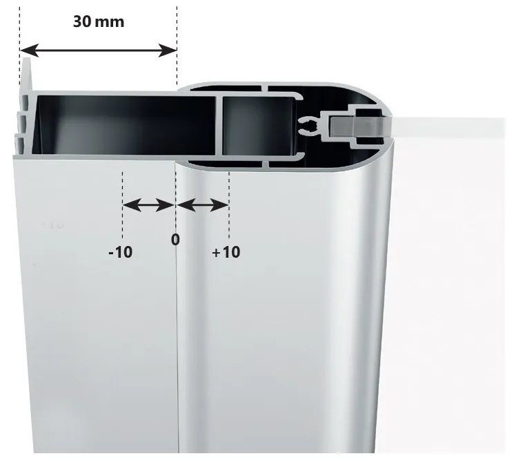 Ravak Chrome CSKK4-80 3Q140U00Z1 sprchový kout 80 cm