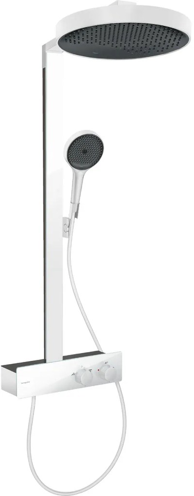 Hansgrohe Rainfinity, Showerpipe 360 ​​1jet s termostatem ShowerTablet 350, bílá matná, HAN-26853700