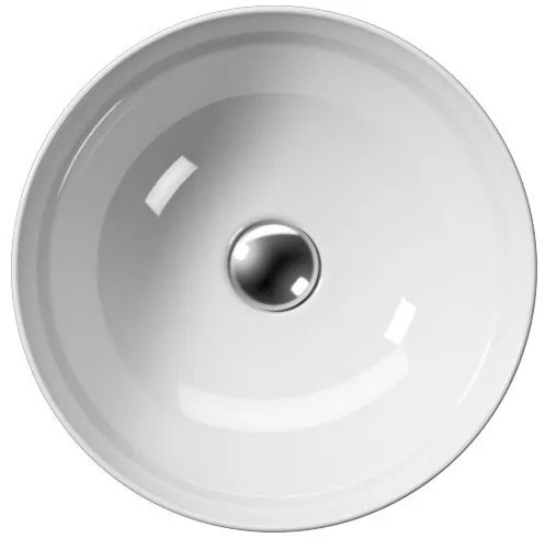 GSI, SAND keramické umyvadlo na desku, průměr 40 cm, bílá ExtraGlaze, 903911