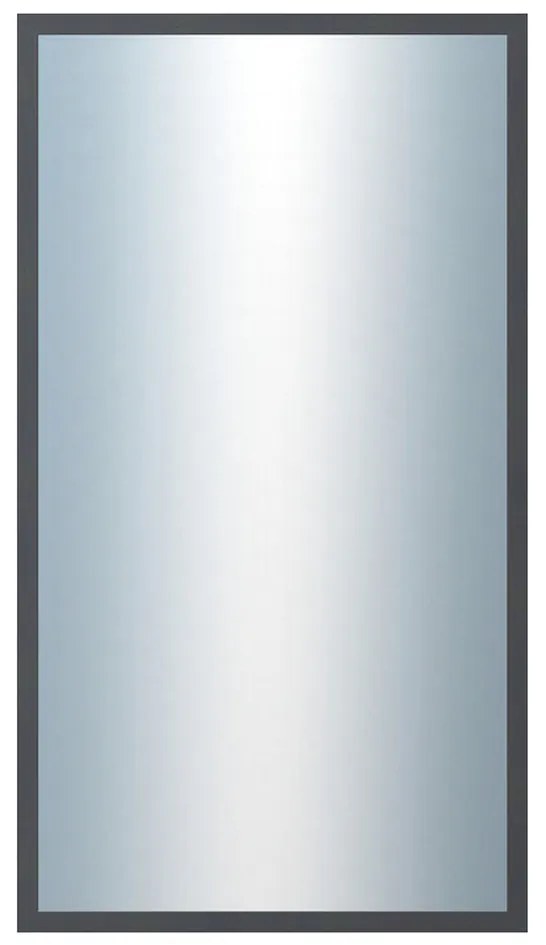 DANTIK - Zarámované zrcadlo - rozměr s rámem cca 50x90 cm z lišty KASETTE šedá (2758)