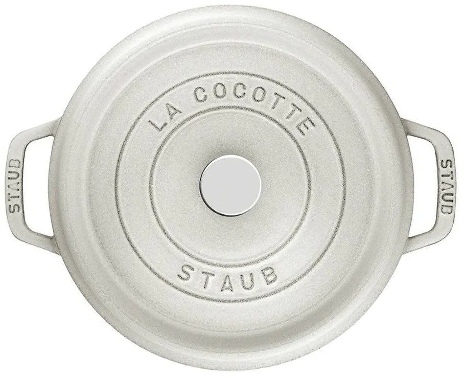 Staub Cocotte hrnec kulatý 26 cm bílá lanýžová , 11026107