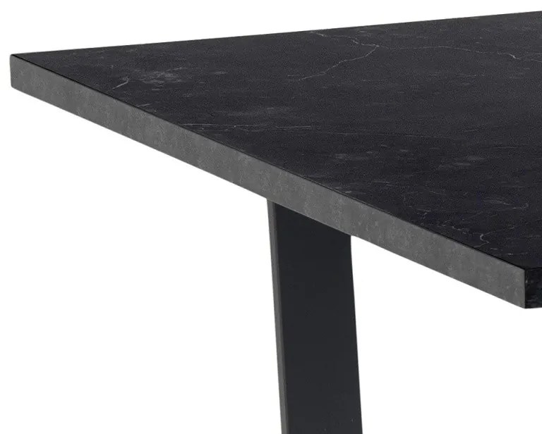 Jídelní stůl Amble 160x90 cm černý mramor