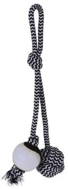 Hračka pro psy Black & White rope, 40 cm