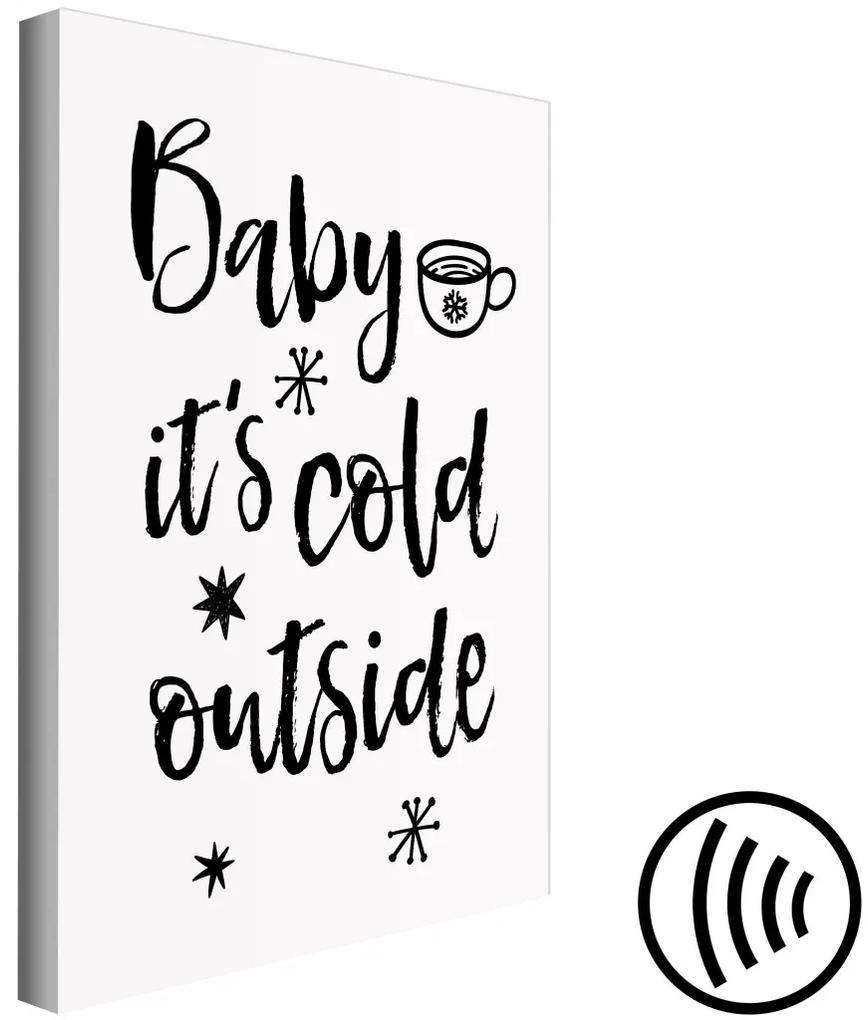 Obraz Baby it's cold outside (1-dílný) vertikální