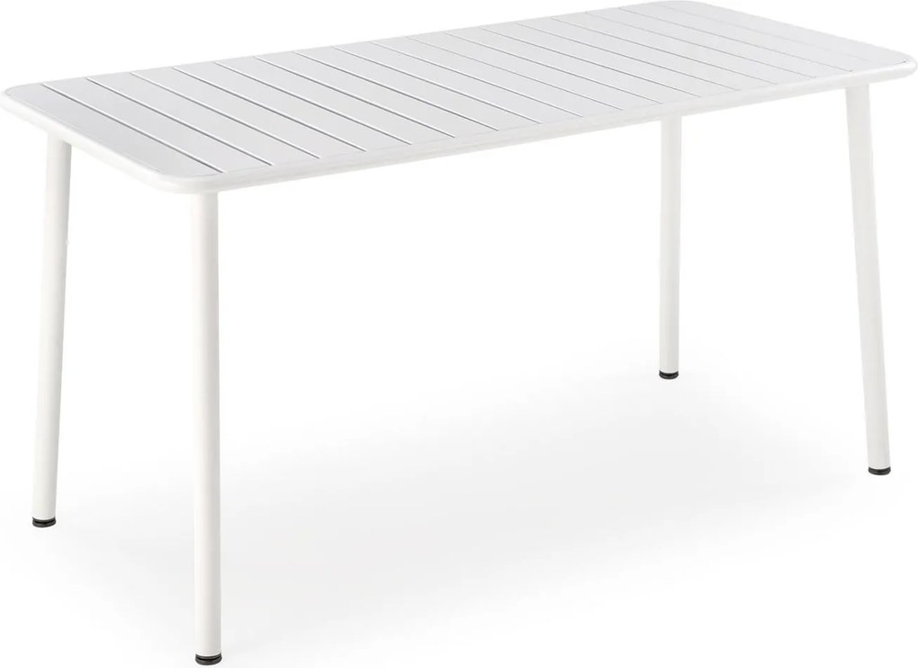 Kovový zahradní stůl Bosco 140 cm bílý