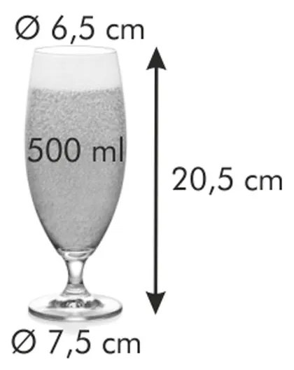 TESCOMA Sklenice na pivo CREMA 500 ml