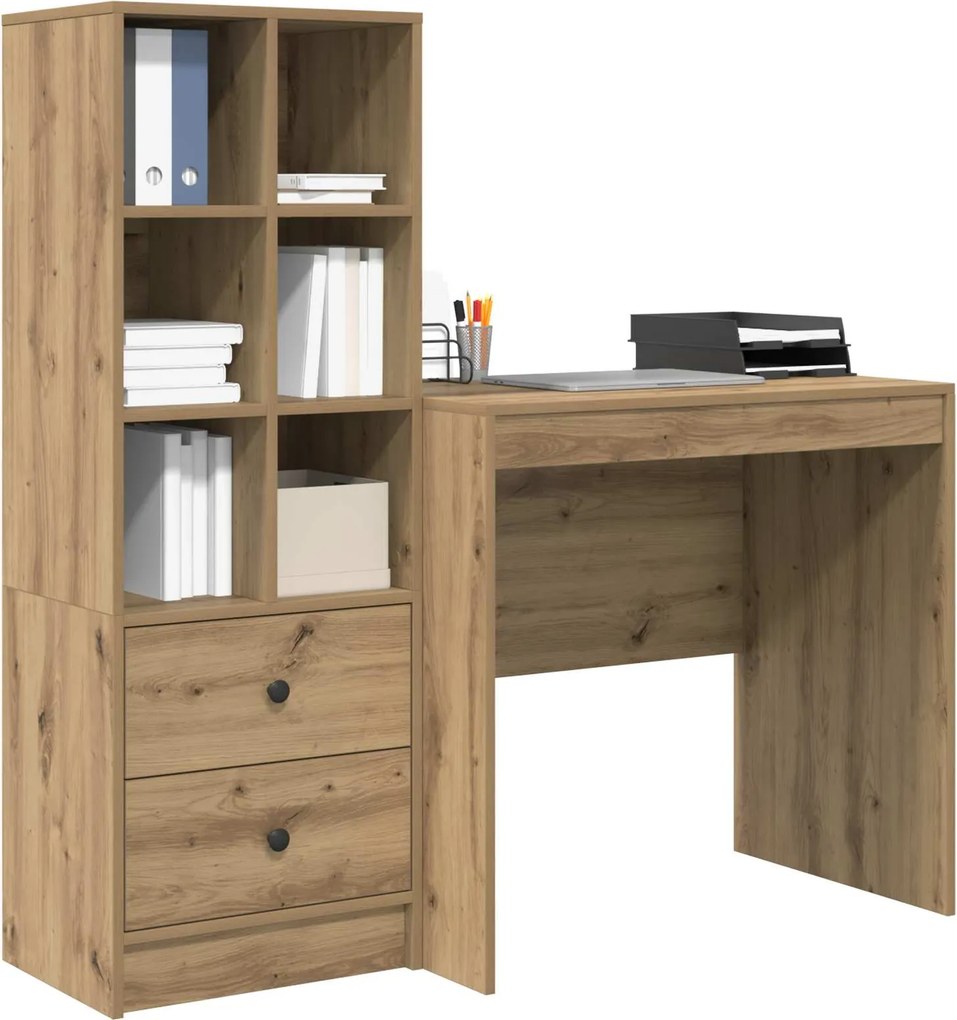 Stůl Artisanový dub 125,5 x 50 x 127 cm 2 ks 3337360