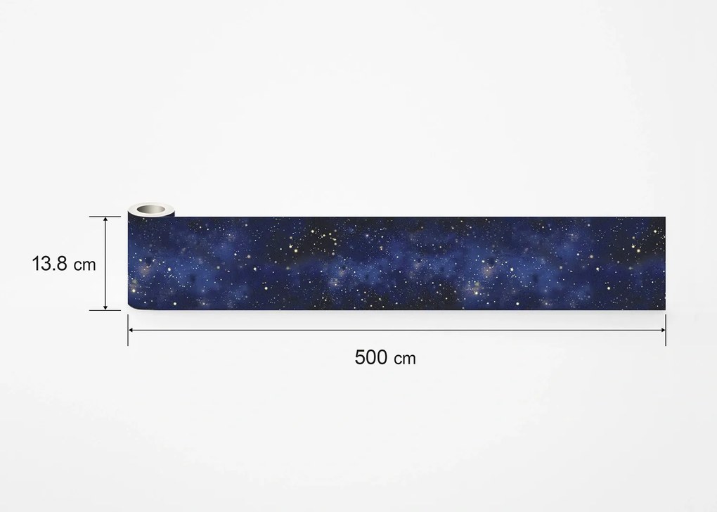 Samolepící bordura na zeď Vesmír | 5 m x 13.8 cm | DWB8451