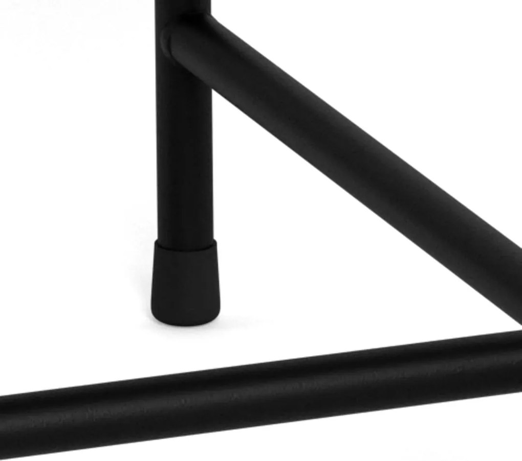 ACTONA Kulatý odkládací stolek AVILA černý ⌀52 cm