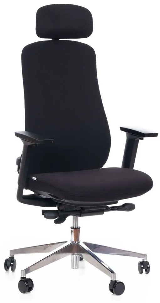 Kancelářská ergonomická židle Sego Terra — látka, nosnost 120 kg modrá