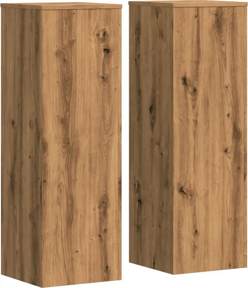 vidaXL Stojany na rostliny 2 ks 33x33x100 cm kompozitní dřevo [3307882] Barva: šedá sonoma