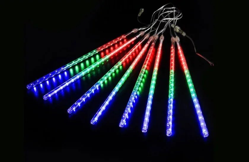 LED světelné rampouchy – 4 barvy – 50 cm - Vícebarevný