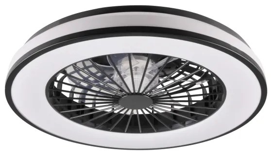 LED Stmívatelné stropní svítidlo s ventilátorem LED/48W/230V 3000-6500K + DO