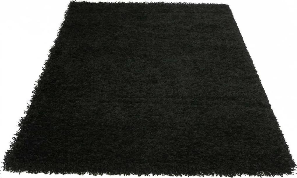 Kusový koberec Shaggy Plus 1074 Black