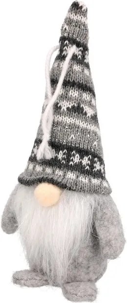 Vánoční figurka látkového skřítka s visícíma nohama 18 cm
