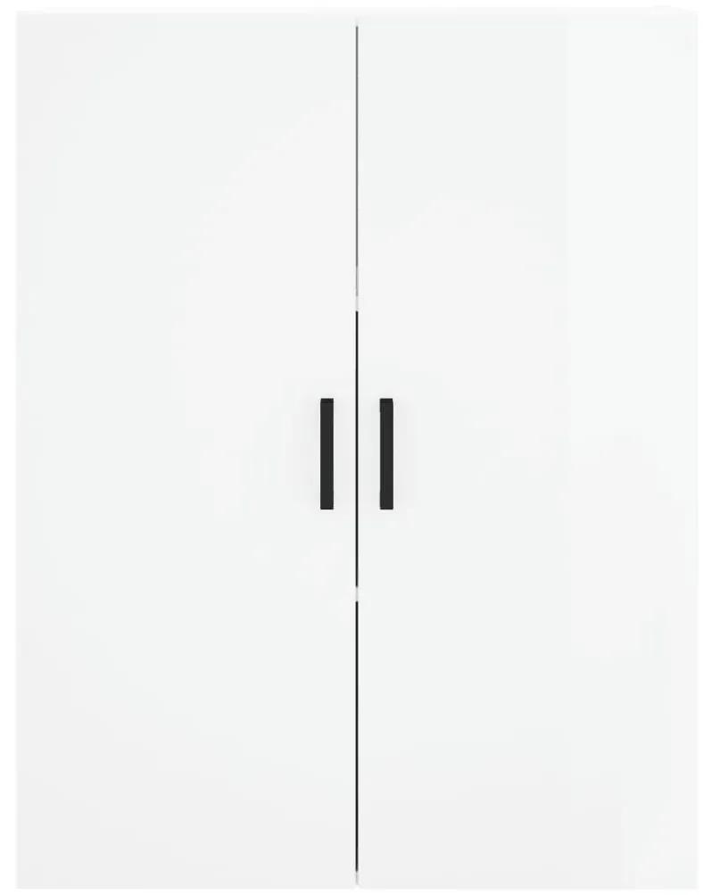 Skříň highboard lesklá bílá 69,5 x 34 x 180 cm kompozitní dřevo,  3195733
