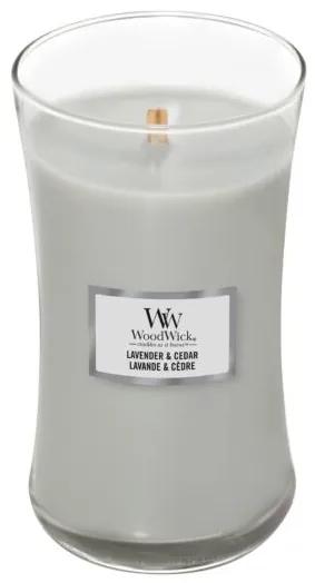WoodWick Svíčka Lavender & Cedar váza velká, 609,5 g