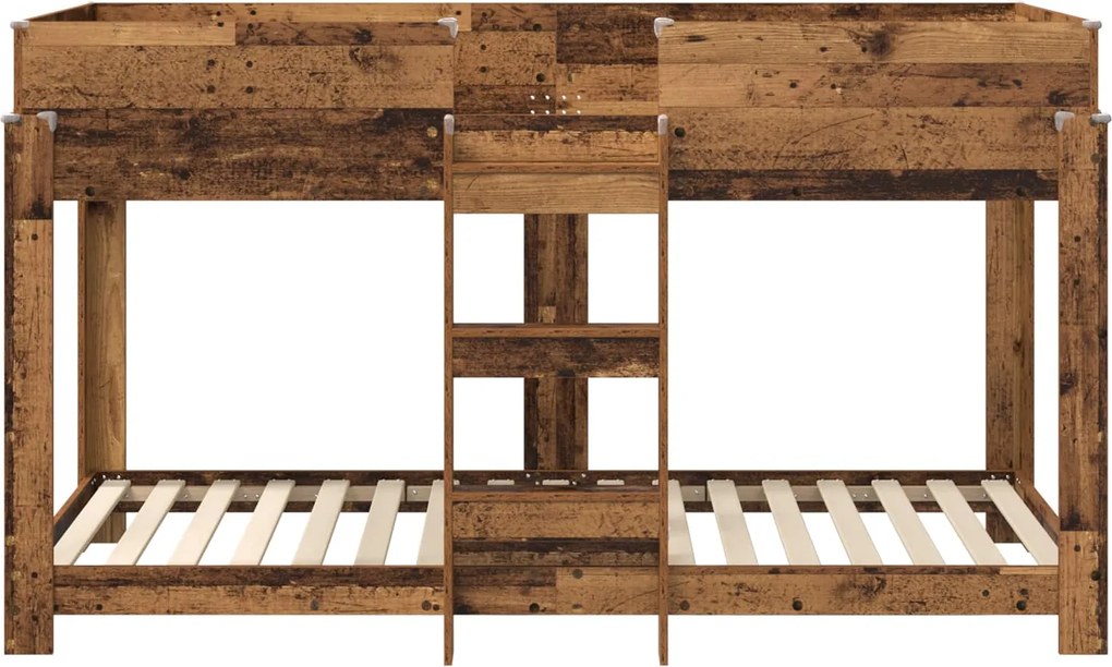 Patrová postel pro děti Staré dřevo 90 x 200 cm 3410521