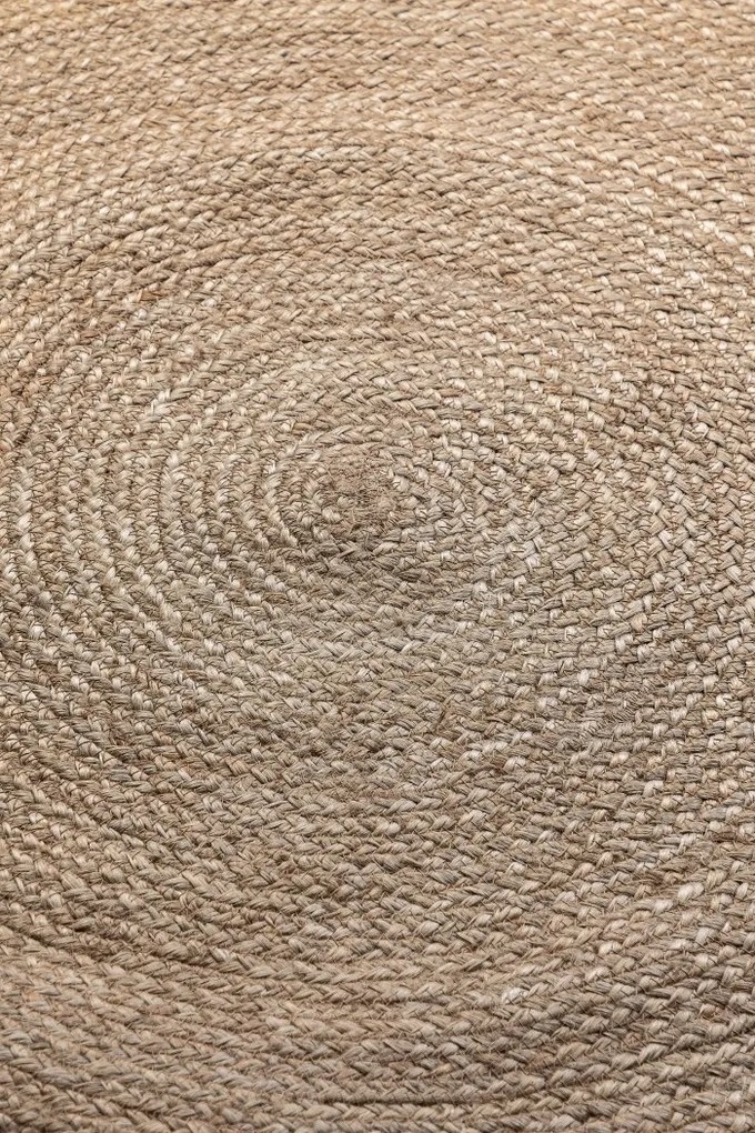 Hanse Home, Kusový koberec Jute Braided 106006 Grey Brown kruh, 200x200 (průměr) kruh, hnědá, chodba / předsíň