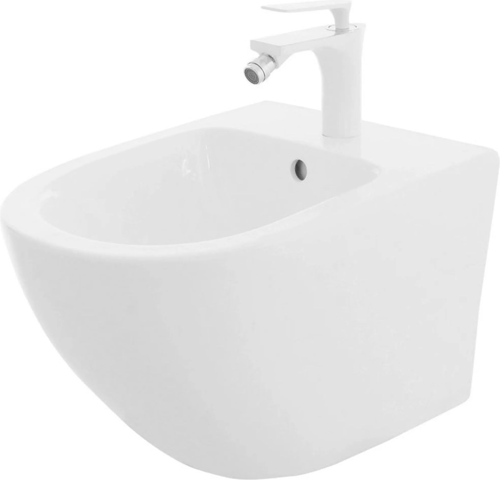 Rea Carlo mini - Závěsný bidet, bílá, REA-C2276