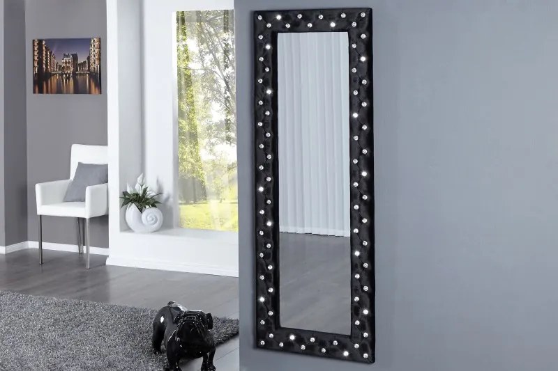 Bighome - Zrcadlo BOUTIQUE L BLACK 170x60 cm – černá