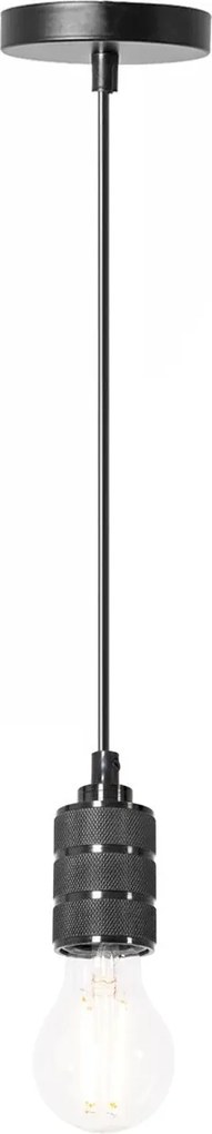 Toolight Toolight, závěsná stropní lampa 1xE27 APP342-1CP, černá, OSW-08409