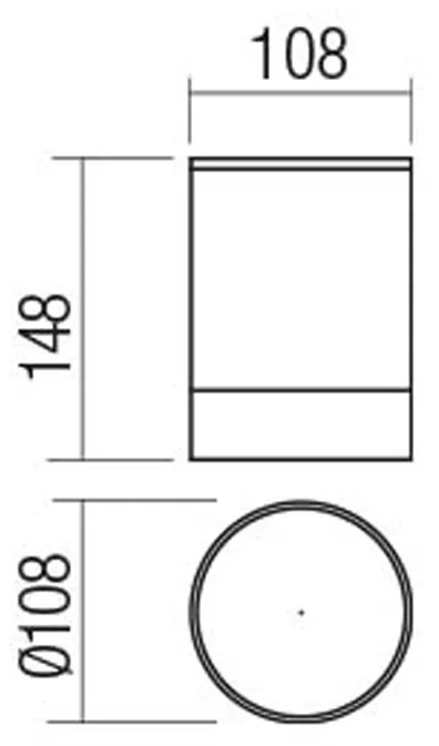 Redo 90359 stropní LED svítidlo Xilo matně bílé, 15W, 4000K, ø10,8cm