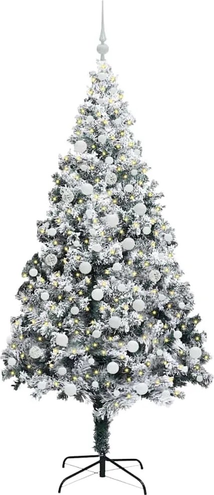 Umělý vánoční stromeček Bílá 180 cm PVC, ocel a plast 3396965