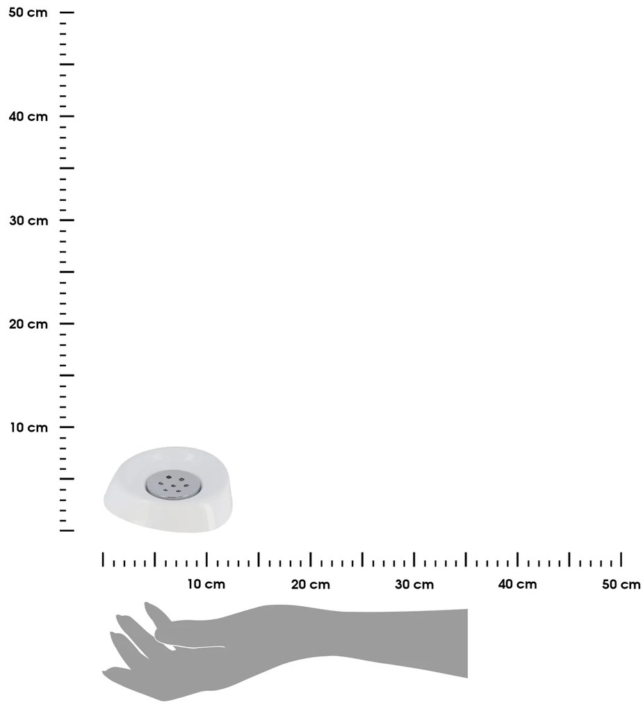 Miska na mýdlo Cuesta, bílá/s chromovými prvky