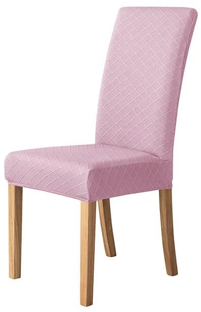 Žakárové potahy na jídelní židle Barva: Růžová