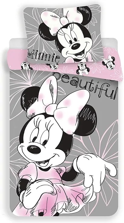 JERRY FABRICS Povlečení Minnie beautiful Bavlna 140/200, 70/90 cm