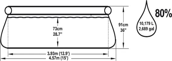 Bestway Fast Set 4,57 x 0,91 m 57124