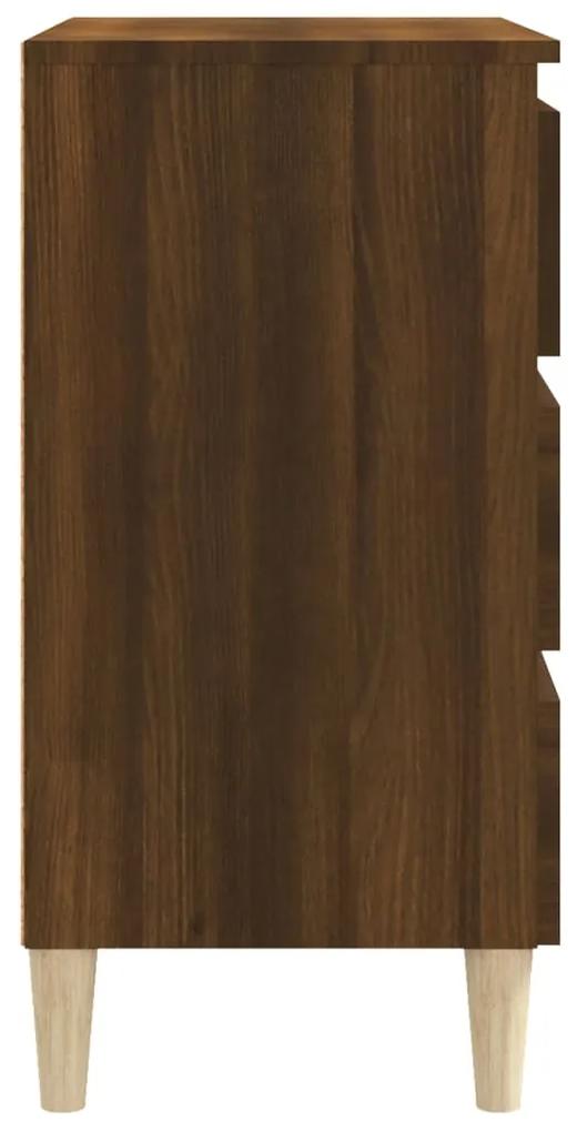 Příborník hnědý dub 60 x 35 x 69 cm kompozitní dřevo - Default Title